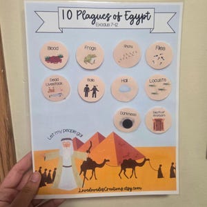 10 Plagues of Egypt Bible Busy Book Activity, 10 Plagues of Egypt ...