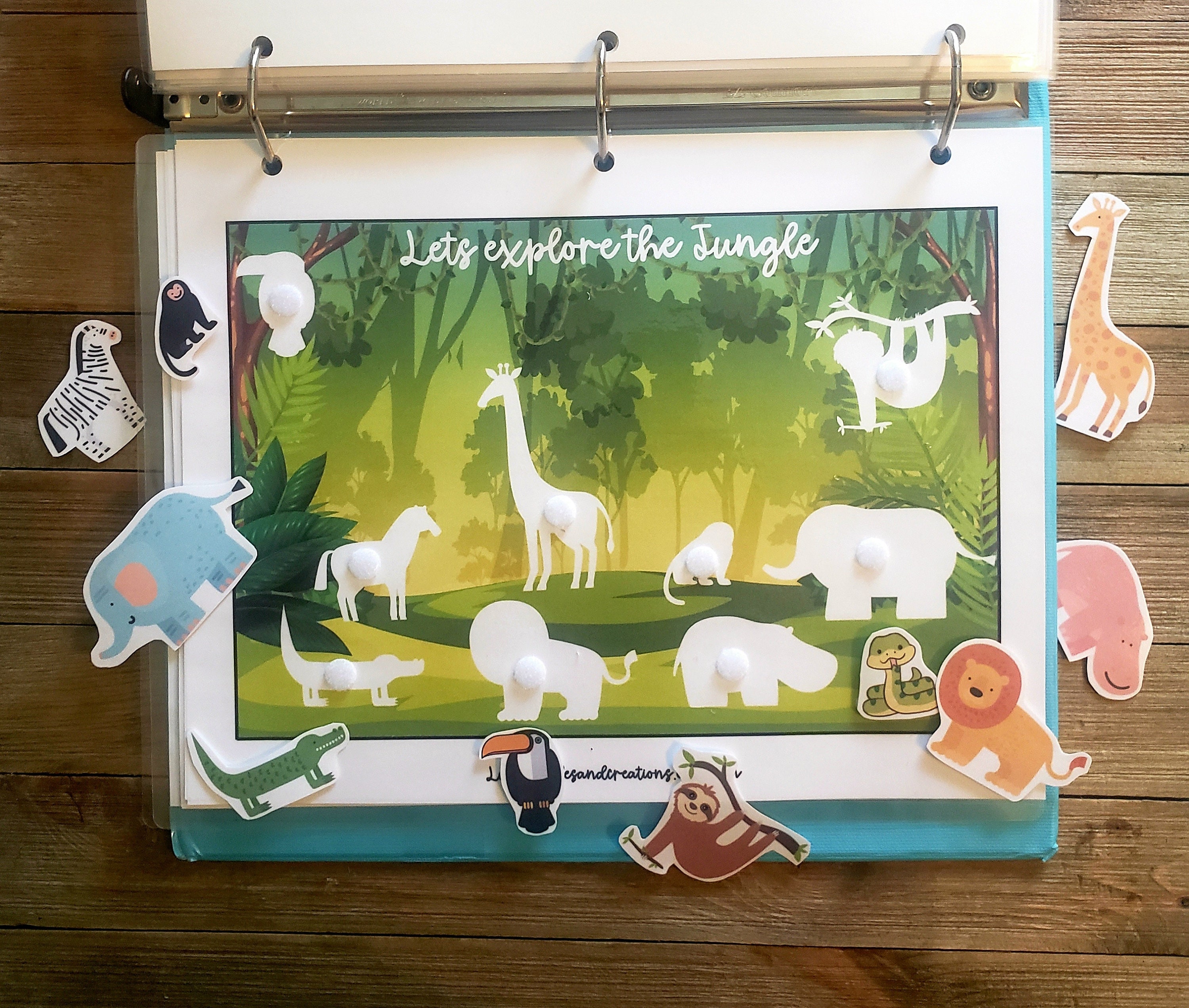 ZOO Animals Busy Book Zoo Animal Matching Activity Zoo - Etsy