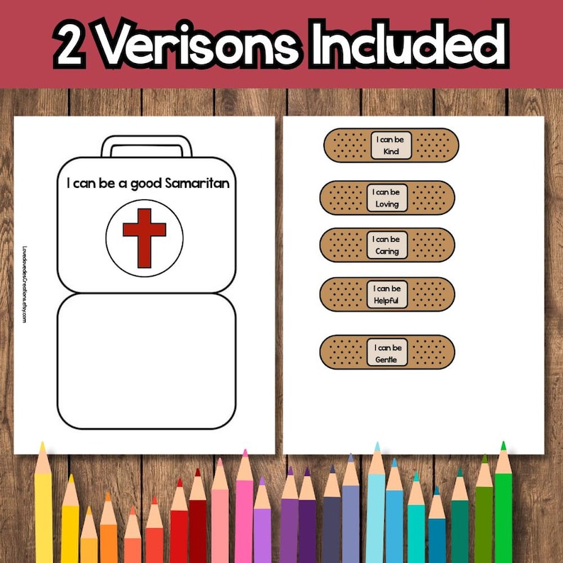 Good Samaritan Paper Bag Bible Craft Activity: Printable Coloring Page ...