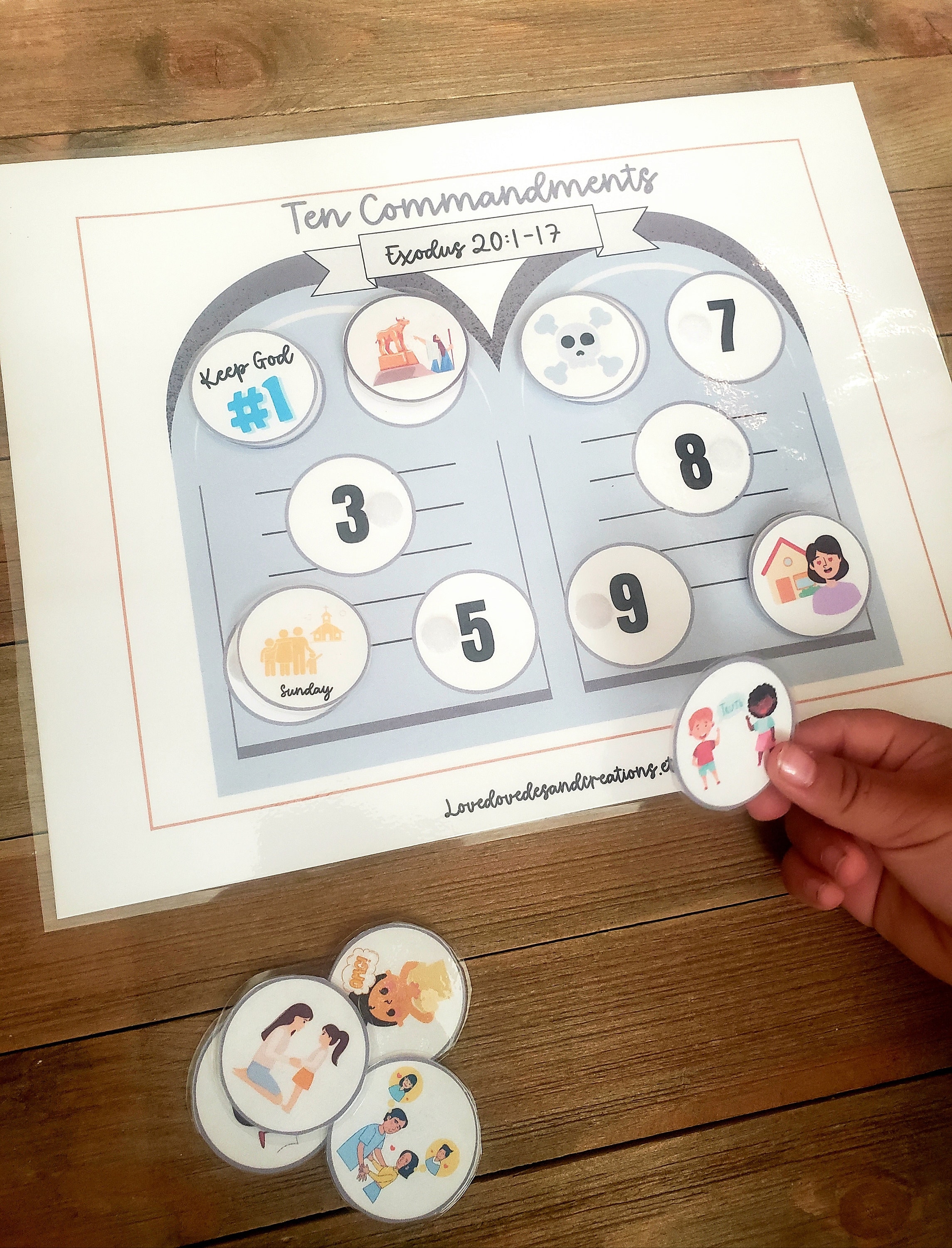 10 Commandments Printable Activity 10 Commandments for Kids - Etsy