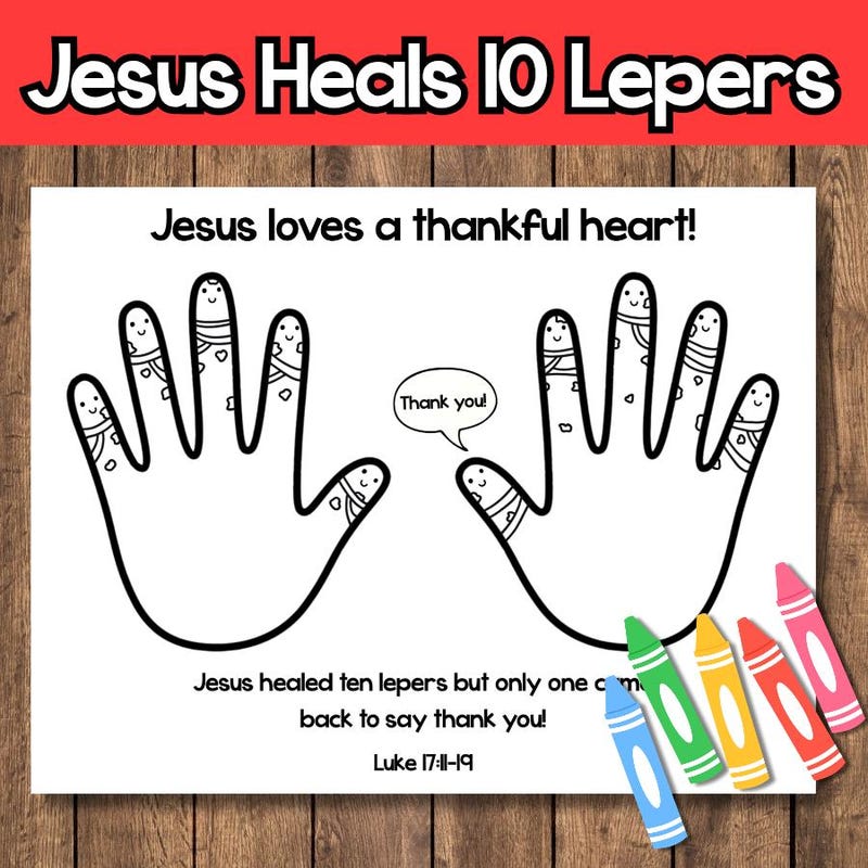 Bible Craft Ten Lepers - Etsy