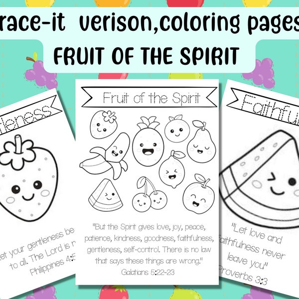 Fruit of the Spirit Wall Art - Etsy