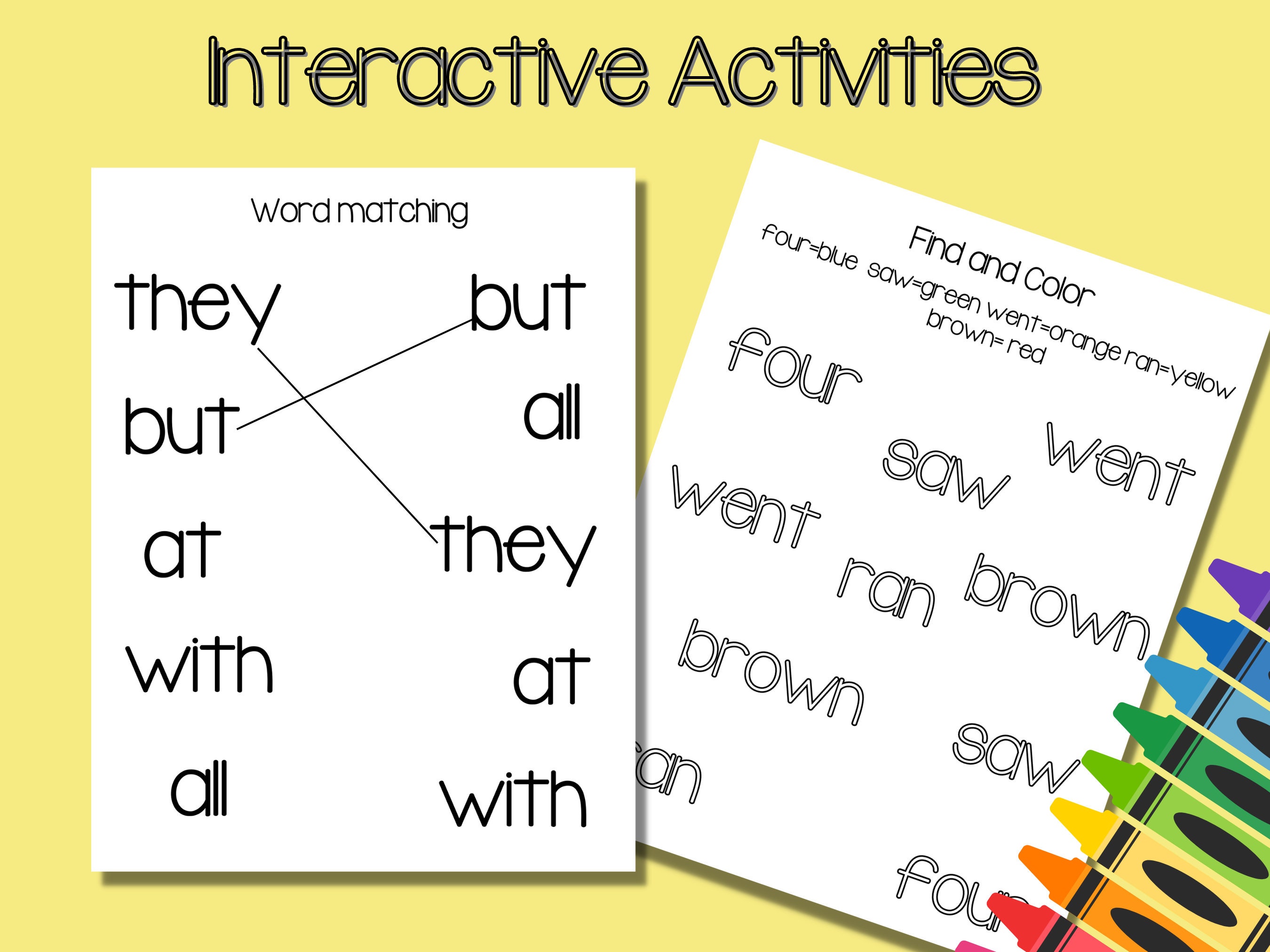 Dolch Primer Sight Word Lesson Plan,dolch Primer 10 Week Lesson Plan ...