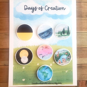 Days of Creation Activity, Days of Creation Activity, Bible Busy Book ...
