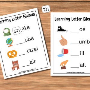 PHONICS LETTER Blends, Phase 4 Phonics Activity, Phonics Activity for ...