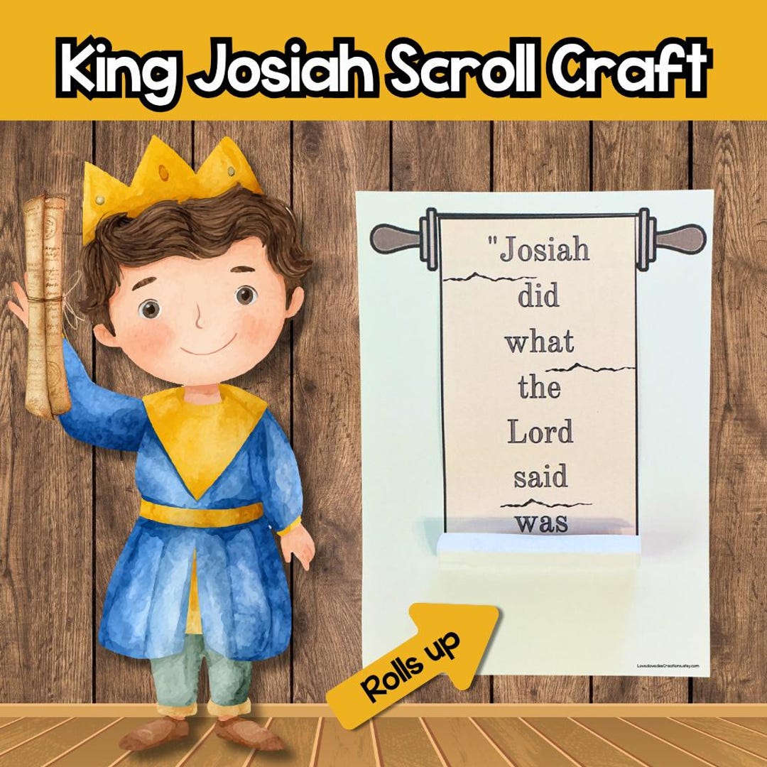 King Josiah Book of the Law Bible Craft: Sunday School Bible Lesson PDF ...