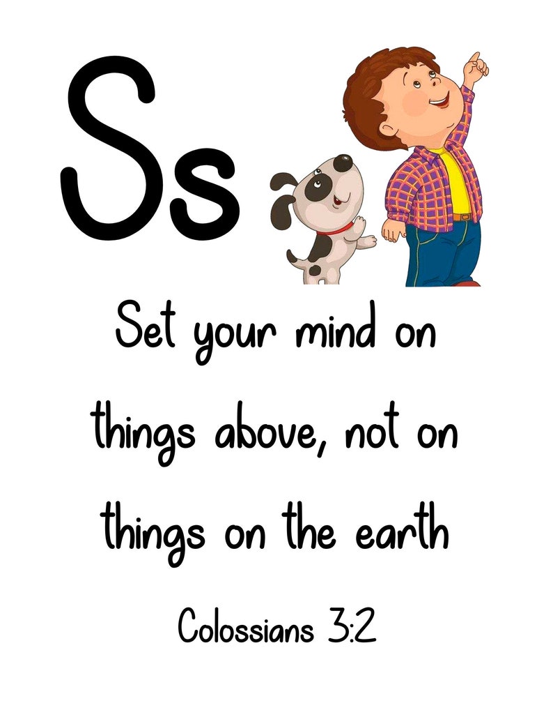 ABC Bible Scripture Posters Alphabet Scripture Posters - Etsy