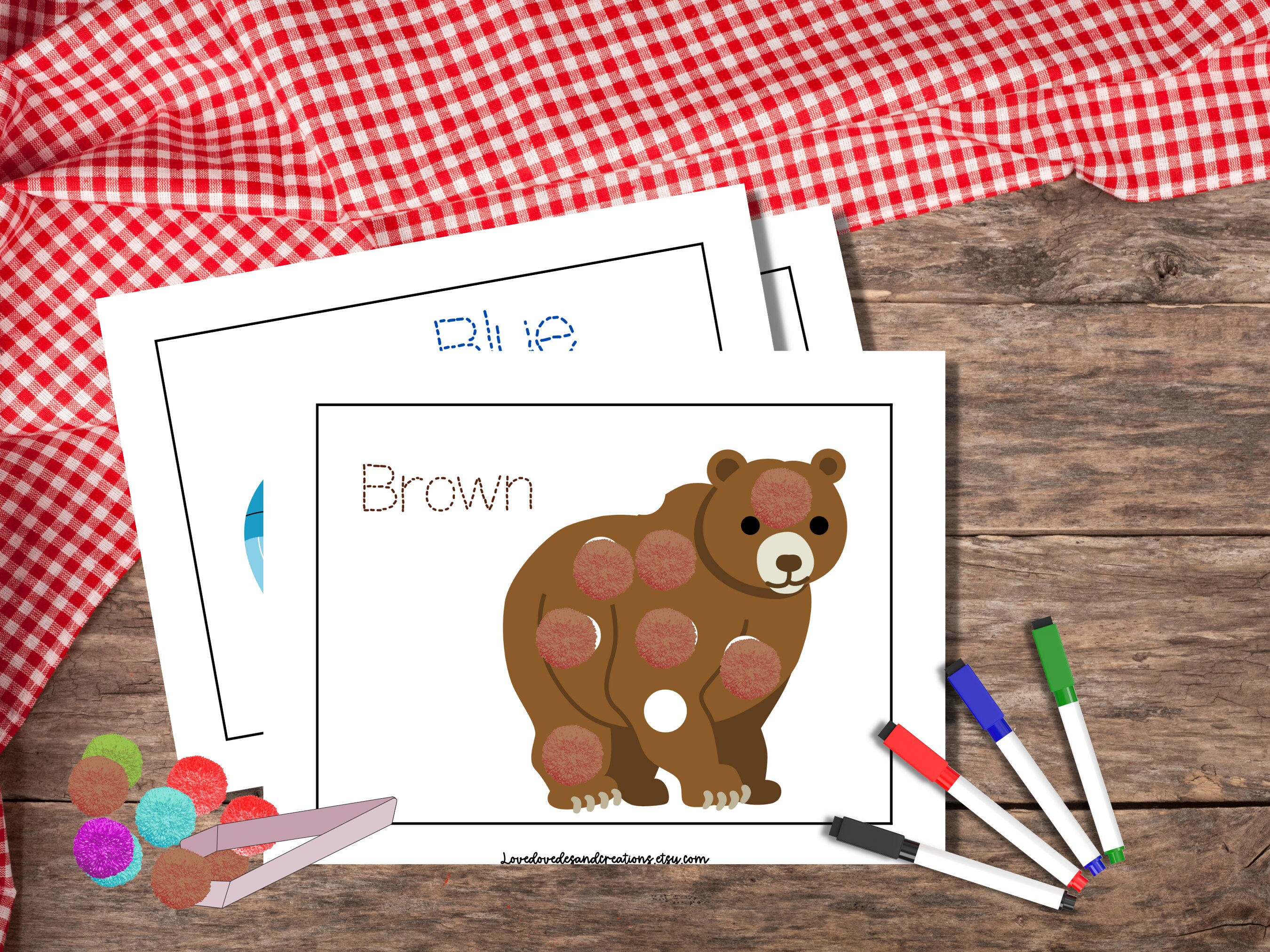 Animal Color Sorting Mats: Fine Motor Preschool Activity (PDF Pattern ...