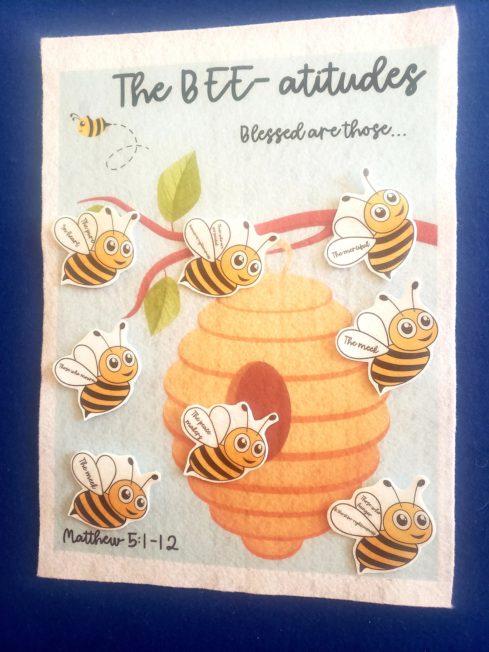 Beatitudes Bible Felt Board: Christian Activity Kit - Etsy