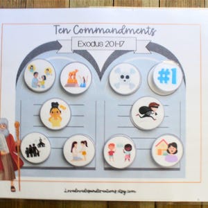 10 Commandments Printable Activity, 10 Commandments for Kids, Bible ...