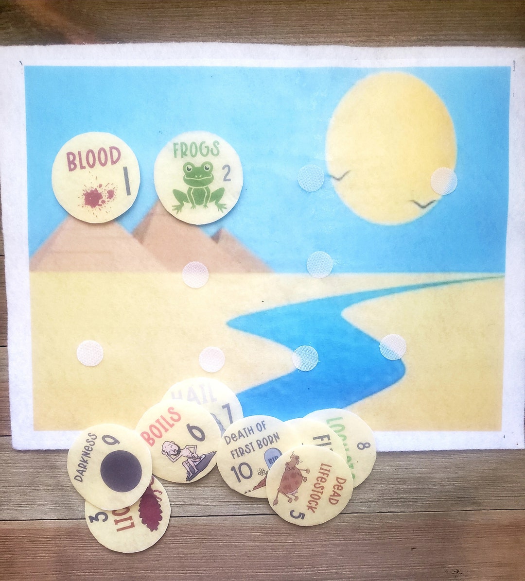 10 Plagues of Egypt Felt Activity Bible Felt Bible Story - Etsy