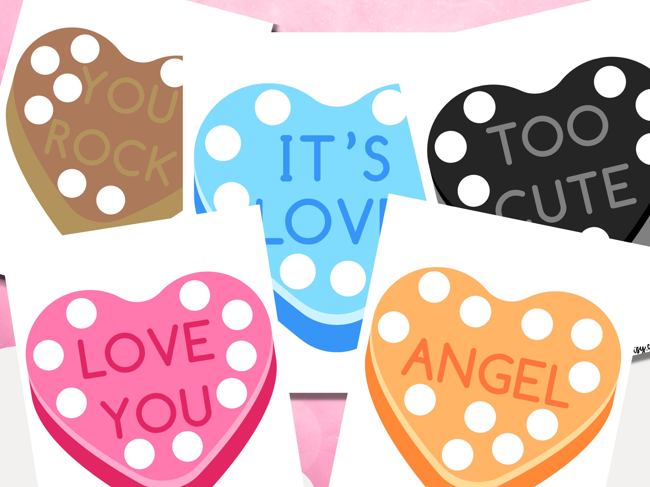 Candy Hearts Pom Pom Fine Motor Color Matching Activity, Valentines Day ...