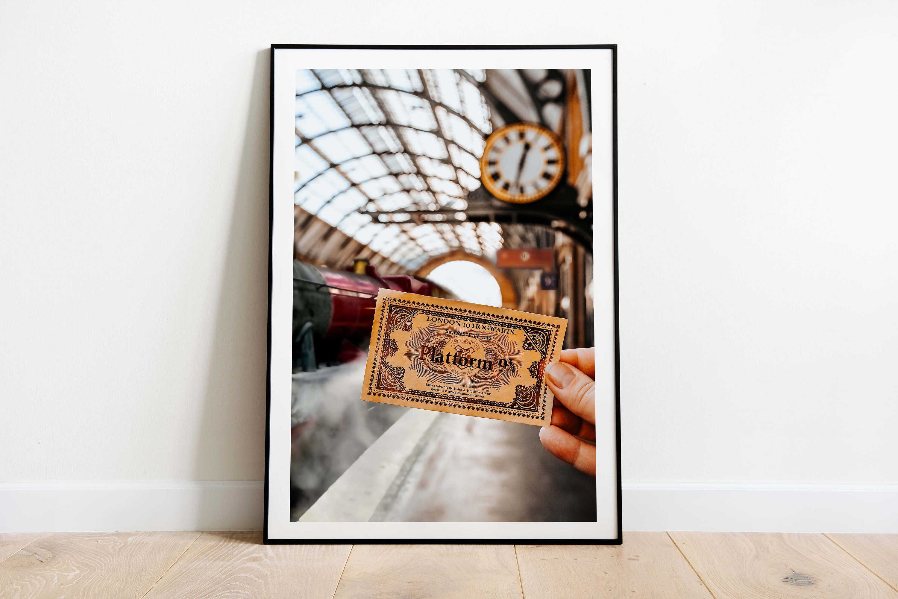 Magical Platform Train Tickets Printable England Photography Print ...