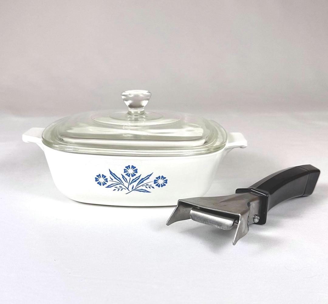 Vintage Corning Ware Blue Cornflower Square 1 QT Casserole Dish ...