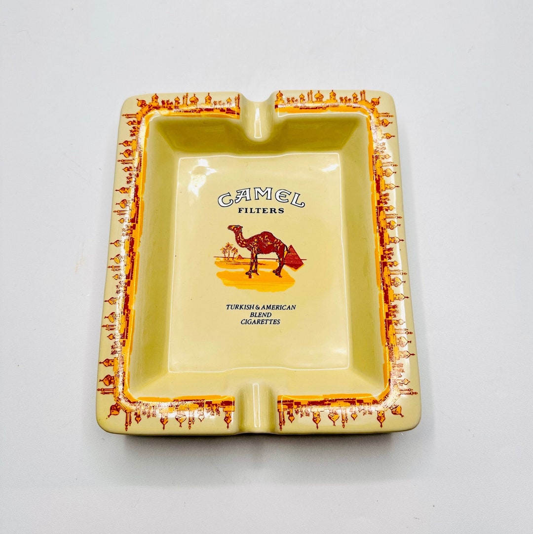 Vintage Camel Cigarette Promotional Ashtray Mid-century Ceramic Tobacco ...