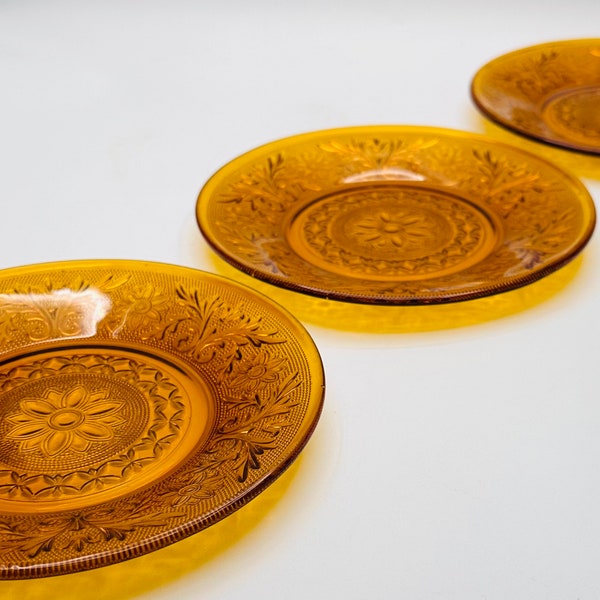 Vintage Glass Plates - Etsy