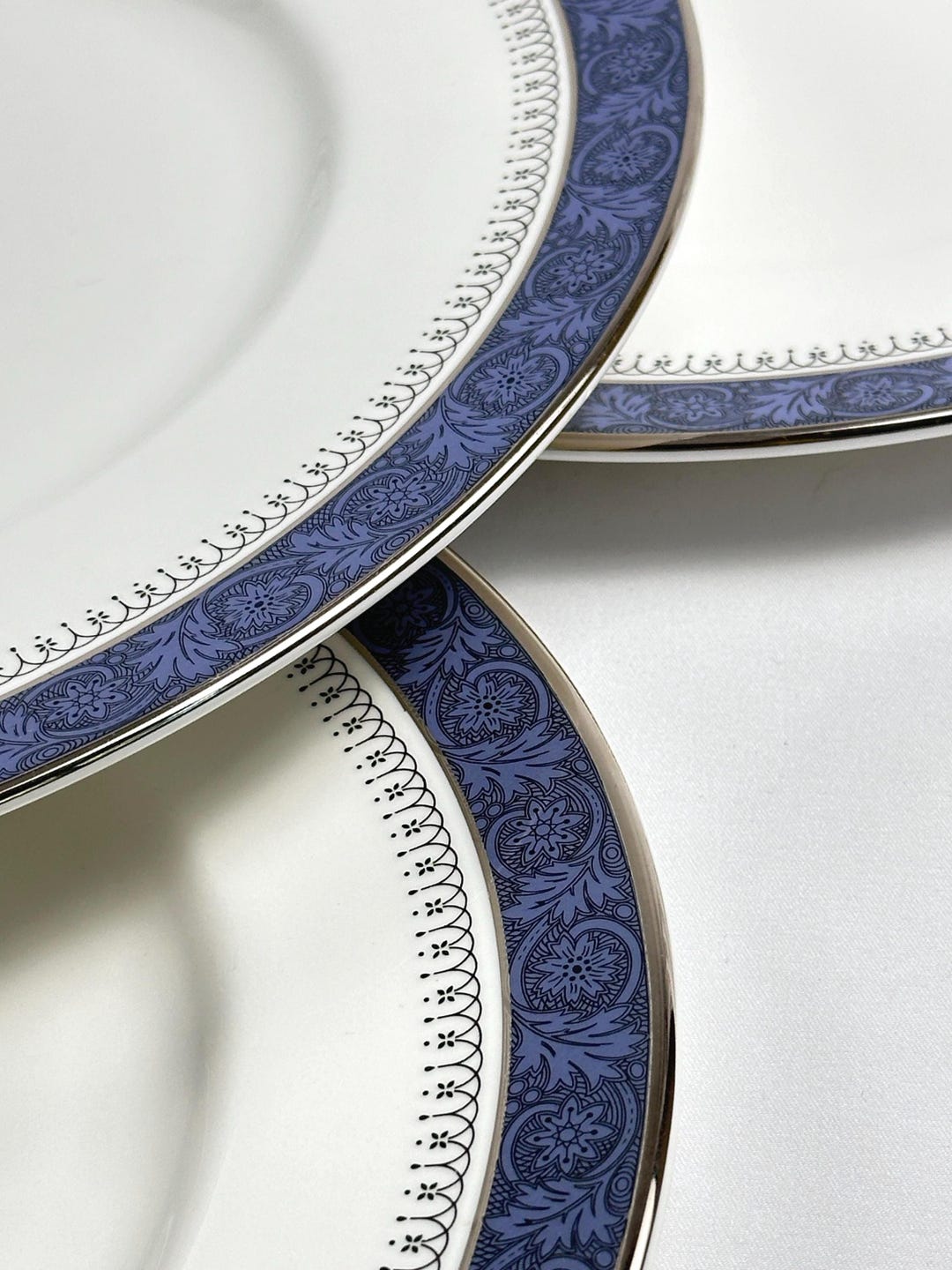 Vintage Royal Doulton Sherbrooke Bone China Dinner Plates - Set of 4 ...