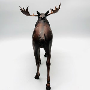 Vintage Breyer Molding Co Bull Moose Model 70 Dark Brown 1969-1980 ...