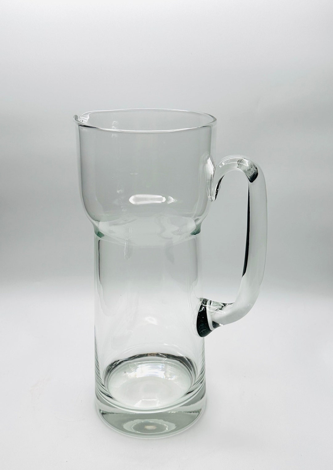 Vintage Toscany Hand Blown 80oz Glass Pitcher 12 Retro Beverage Server ...