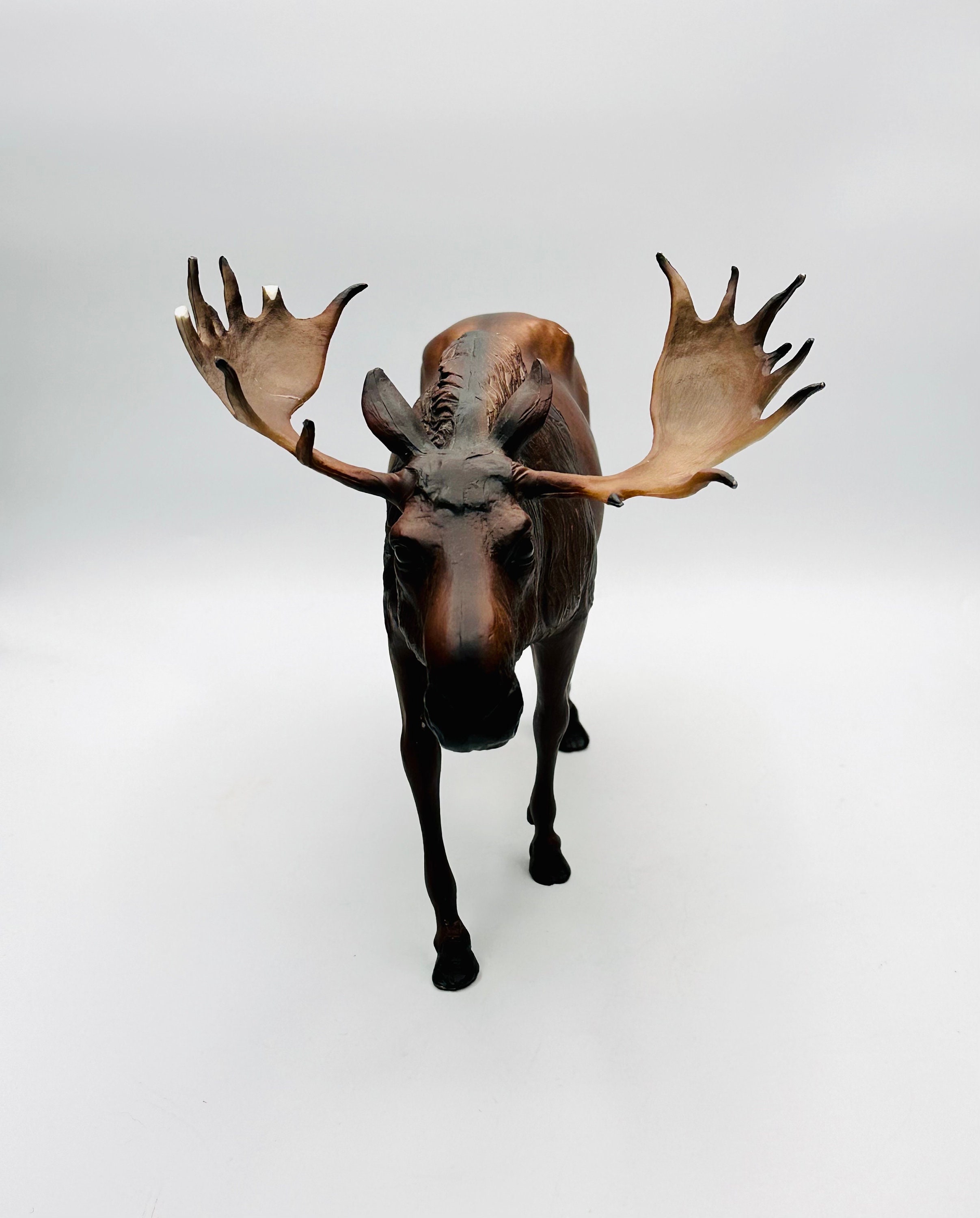Vintage Breyer Molding Co Bull Moose Model 70 Dark Brown 1969-1980 ...