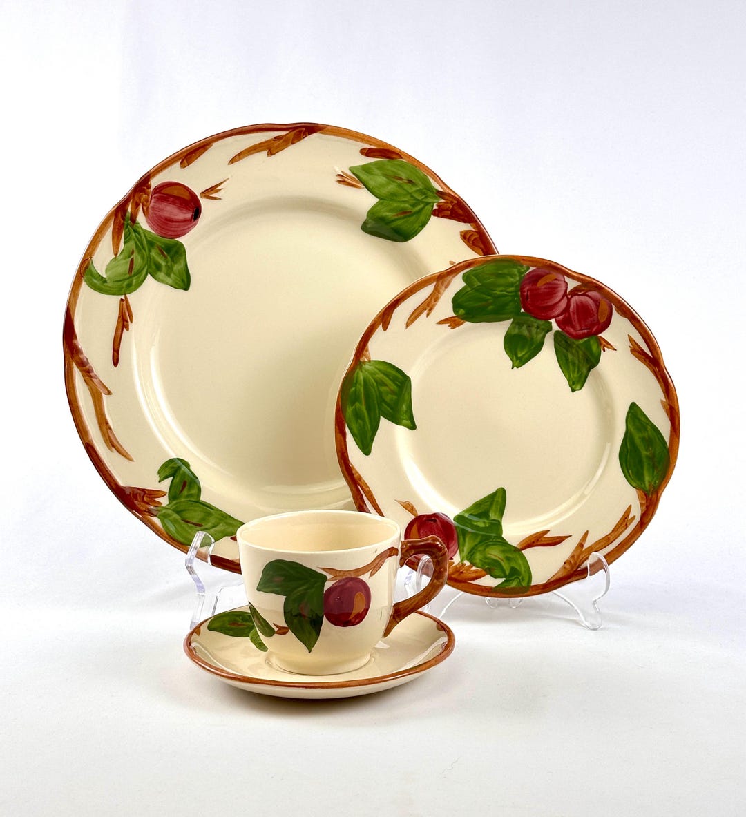 Vintage Franciscan Apple Dinnerware Made in England - 4 Piece Place ...