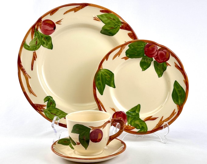 Vintage Franciscan Apple Dinnerware Made in England - 4 Piece Place ...