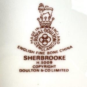 Vintage Royal Doulton Sherbrooke Bone China 8" Salad Plates - Set of 4 ...
