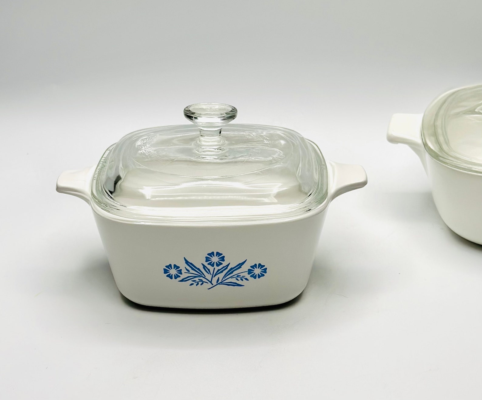 Vintage Corning Ware Square Casserole Dish / Blue Cornflower - Etsy