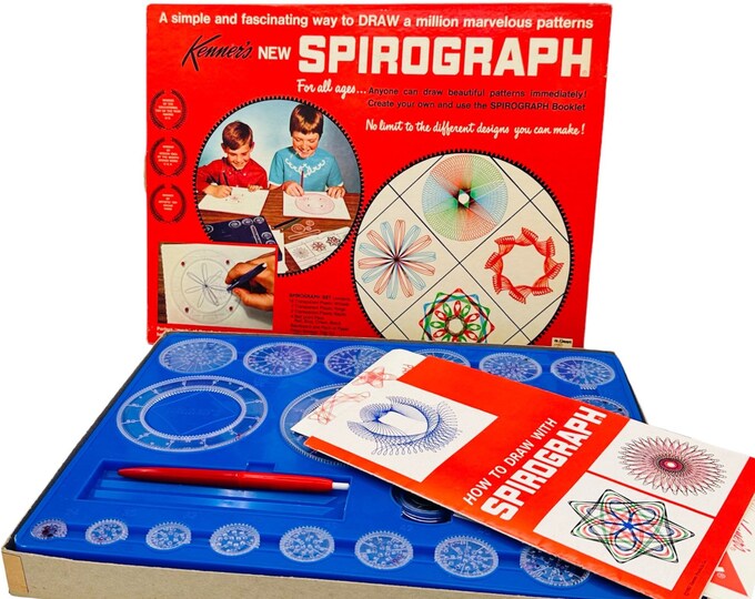 1960s Kenner Spirograph Set #401 - Vintage Children's Drawing Art Toy ...