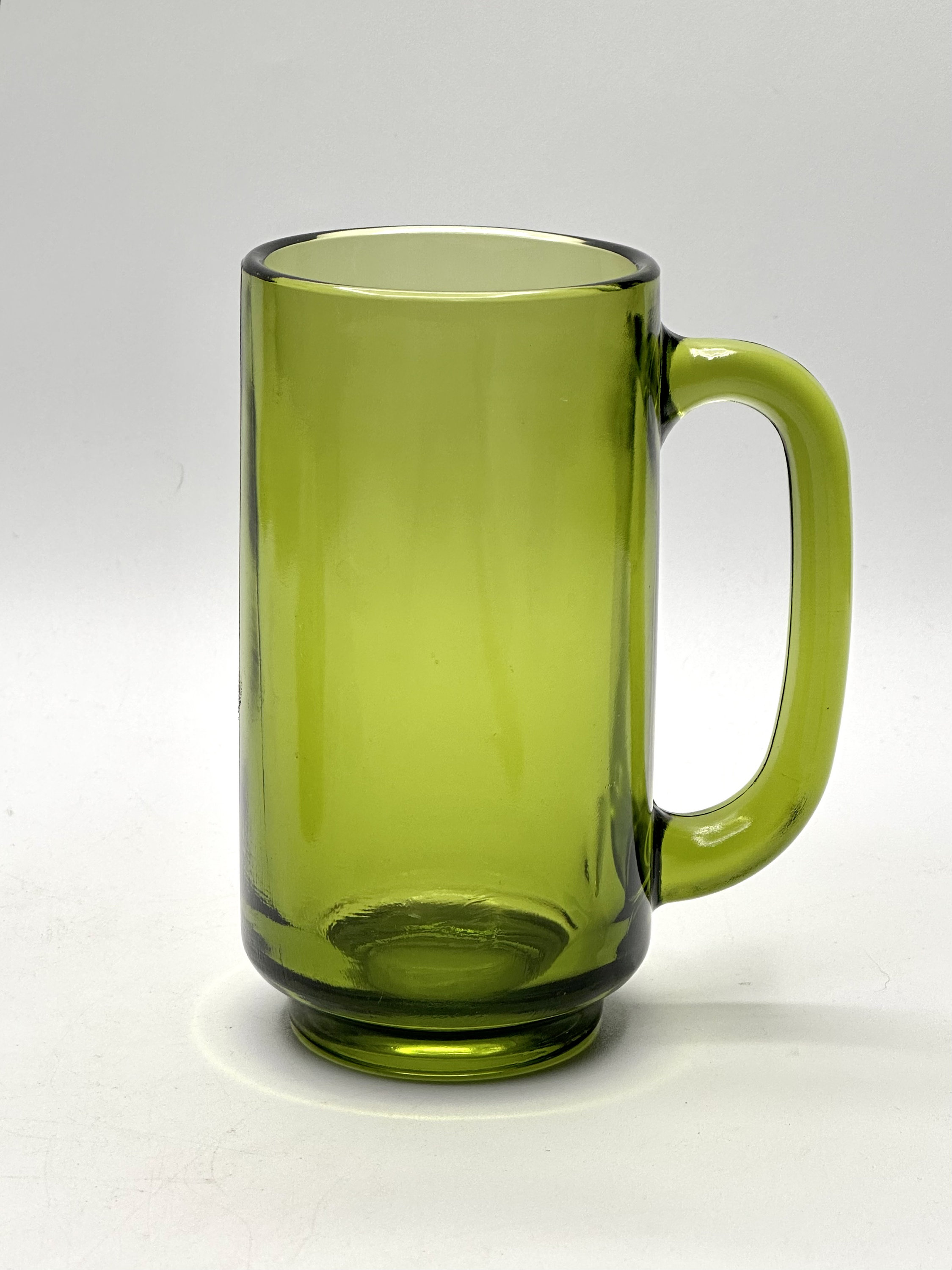 Vintage Green Glassware Goblet and Mug / Set of 2 / Unique Festive ...