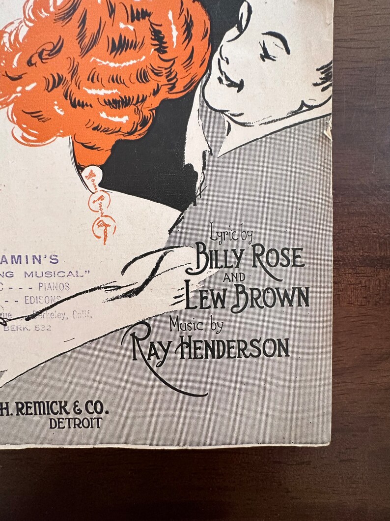 Antique Sheet Music 1925 Dont Bring Lulu Song and Ukelele - Etsy