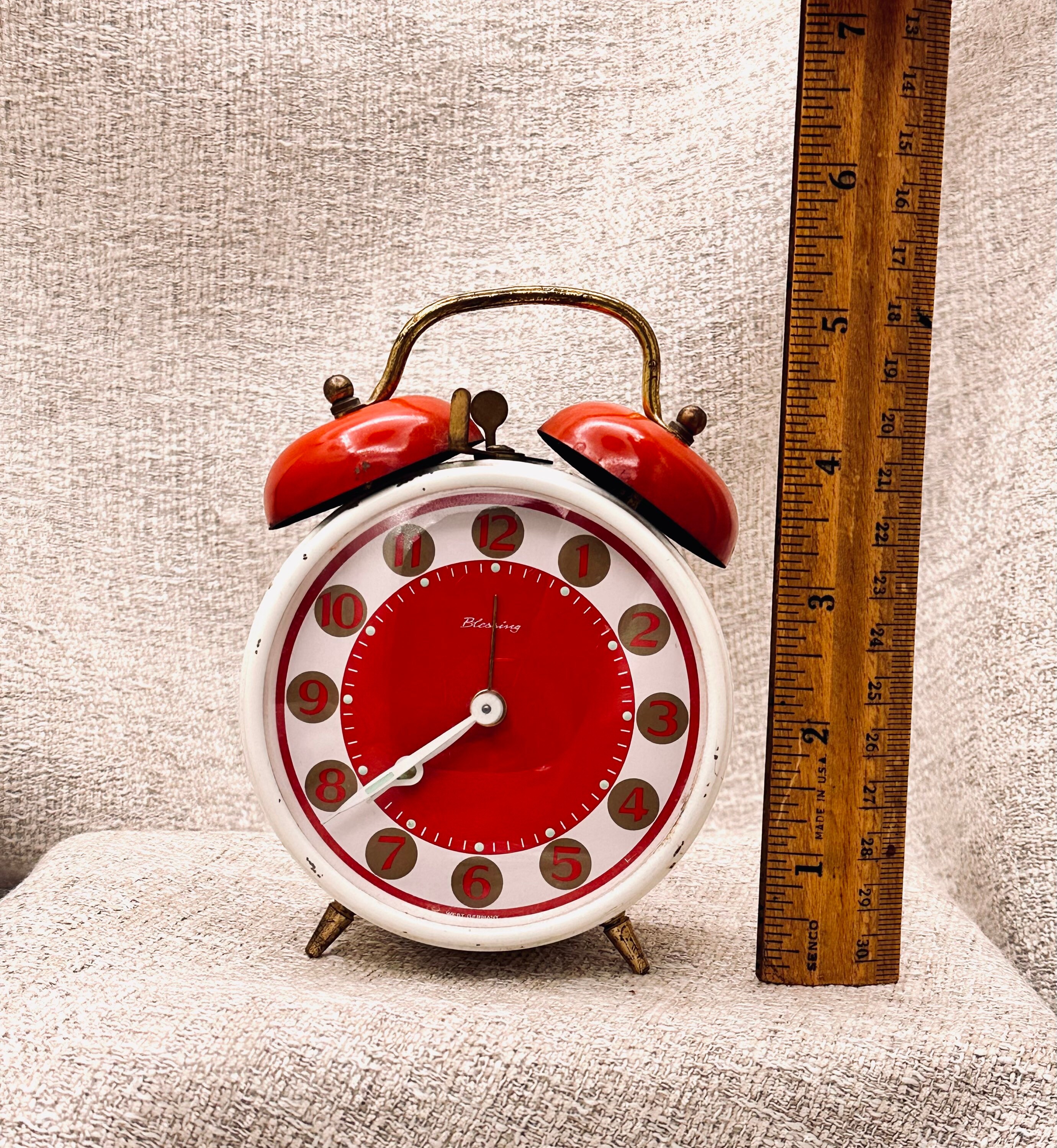 1960s Blessing West Germany Alarm Clock Vintage Double Bell - Etsy