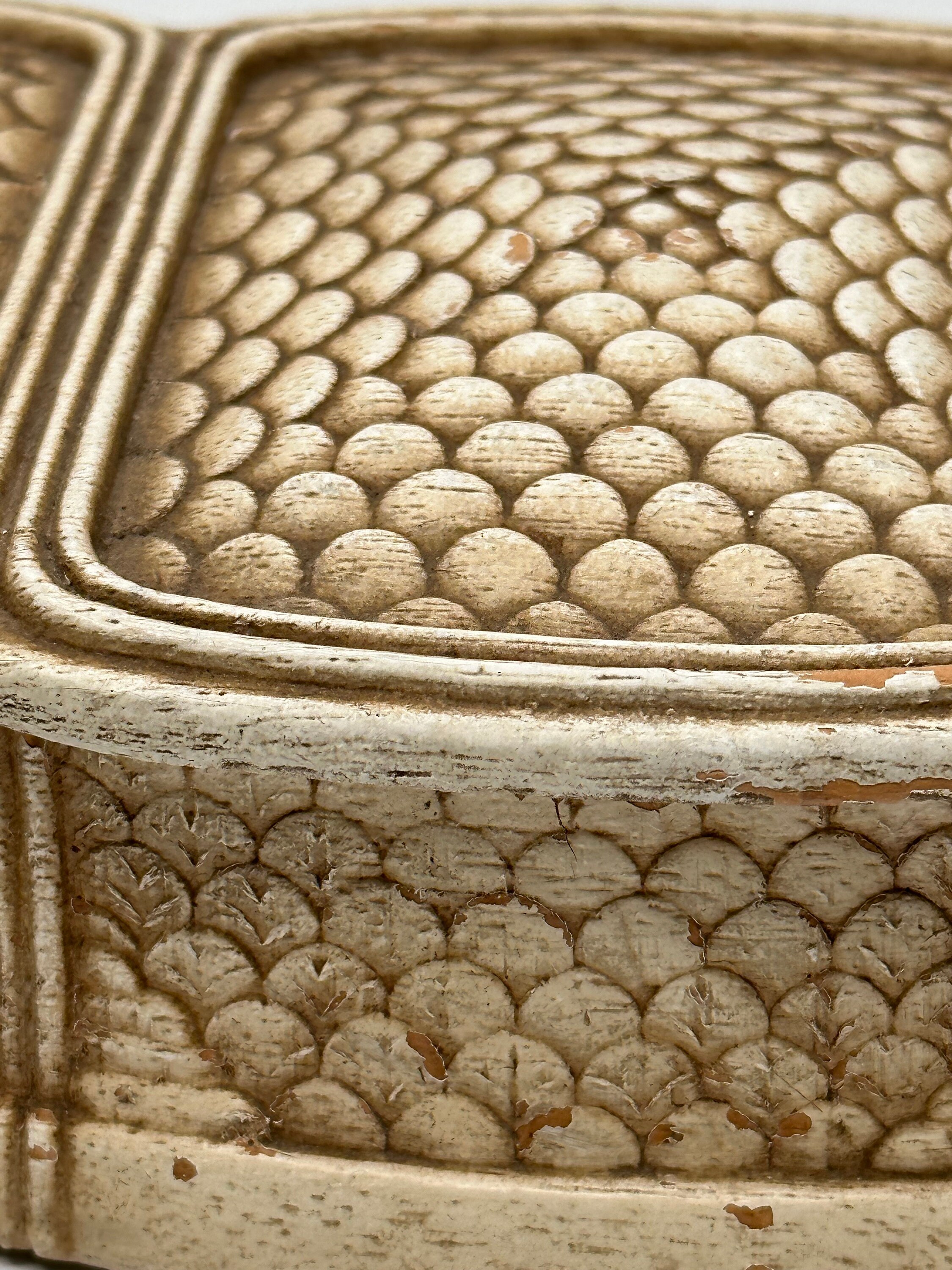 Vintage Syroco Wood Divided Cigarette Box / Trinket Box / - Etsy