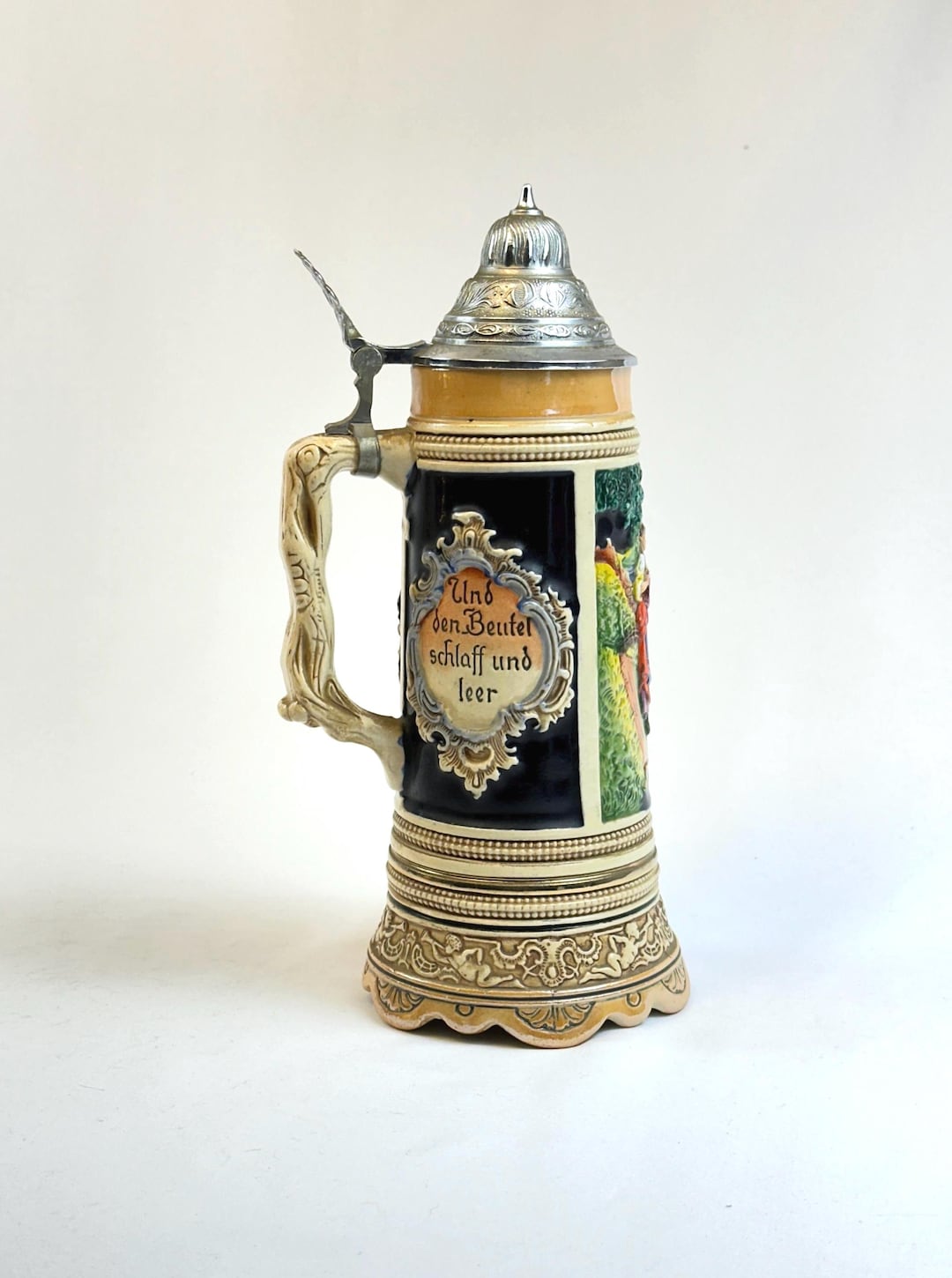 Mid Century Musical German Beer Stein With Pewter Lid - Traditional ...