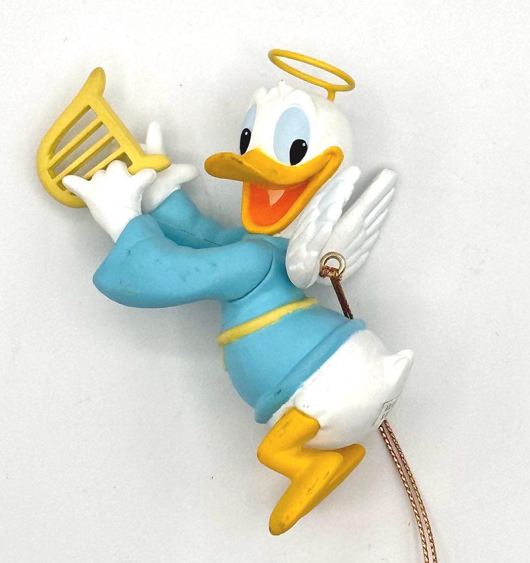 Vintage Disney Donald Duck Angel Ornament - Grolier Christmas Magic ...