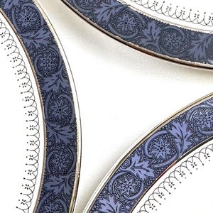 Vintage Royal Doulton Sherbrooke Bone China 8" Salad Plates - Set of 4 ...