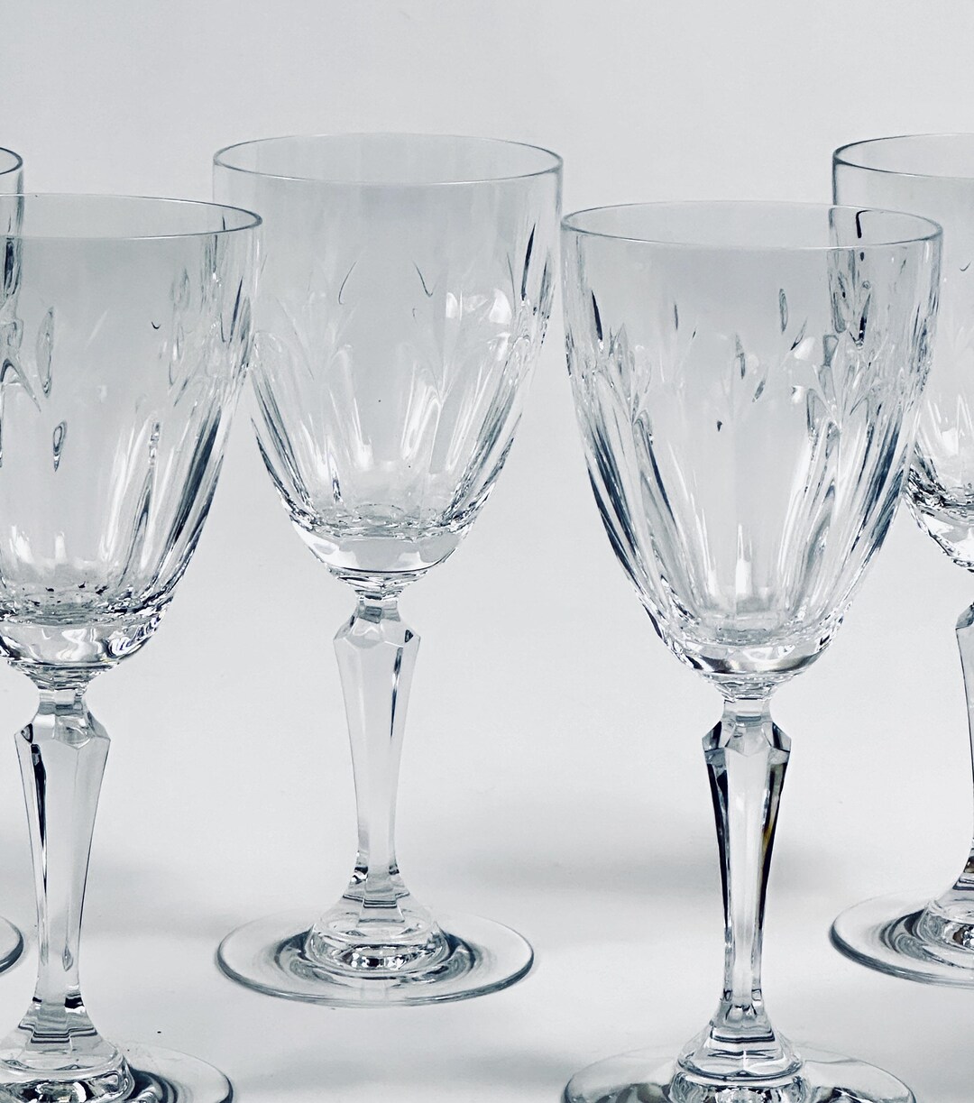 Vintage Gorham Crystal Water Goblets - Royal Devon Stemware, Set of 6 ...