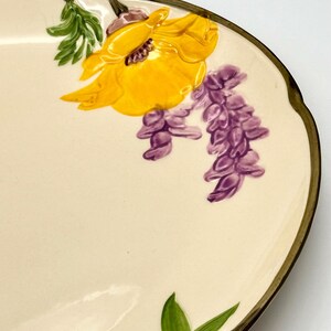 Vintage Franciscan Poppy 13 Oval Serving Platter Yellow & Purple ...