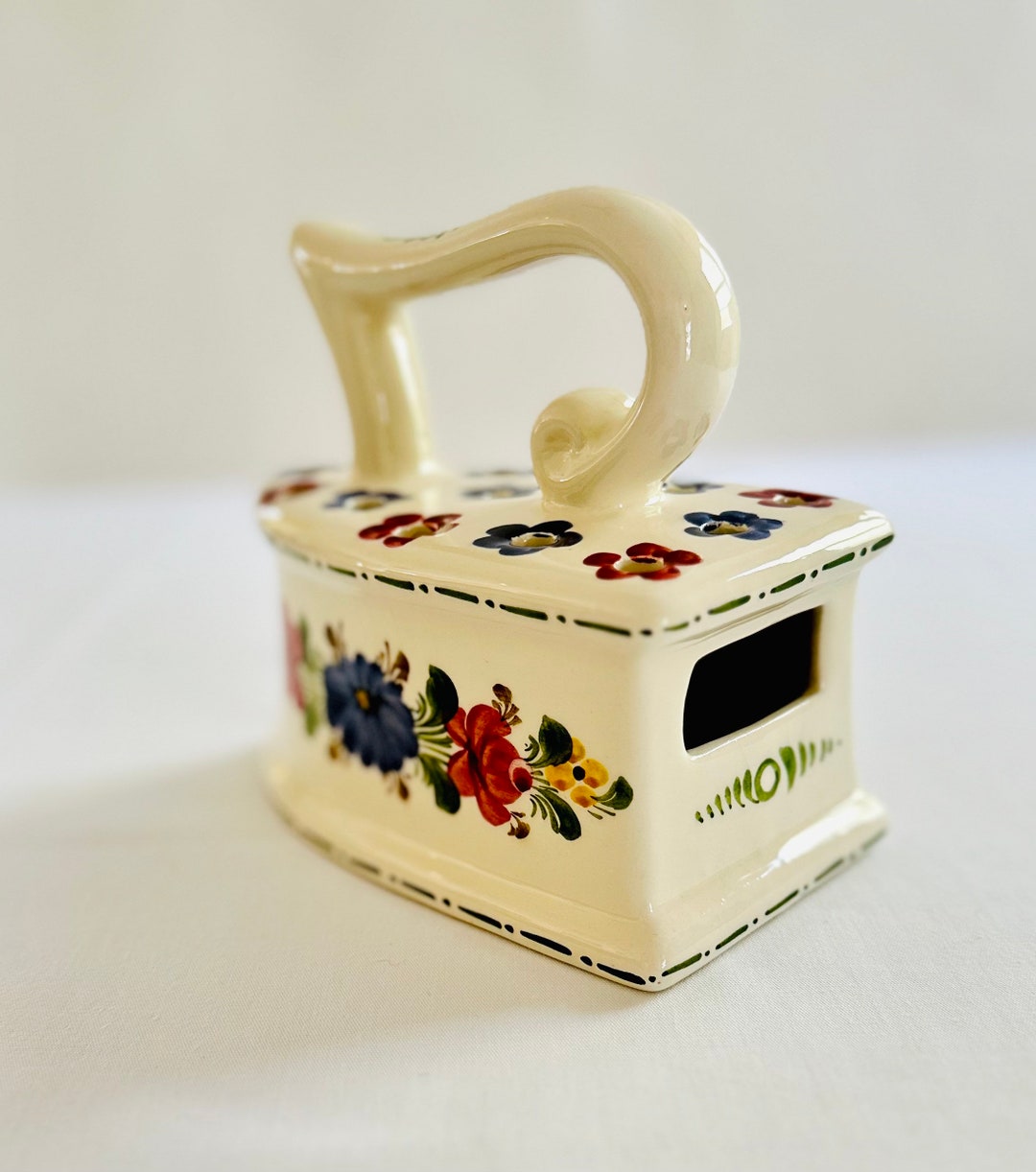 Wechsler-tirolkeramik Floral Ceramic Iron Potpourri Holder Austrian ...