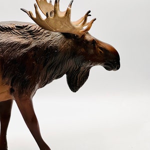 Vintage Breyer Molding Co Bull Moose Model 70 Dark Brown 1969-1980 ...