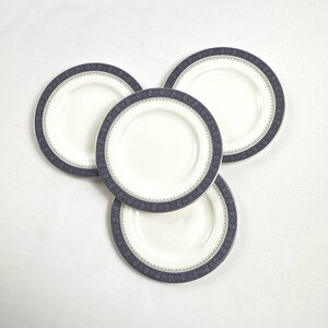 Vintage Royal Doulton Sherbrooke Bone China 8" Salad Plates - Set of 4 ...