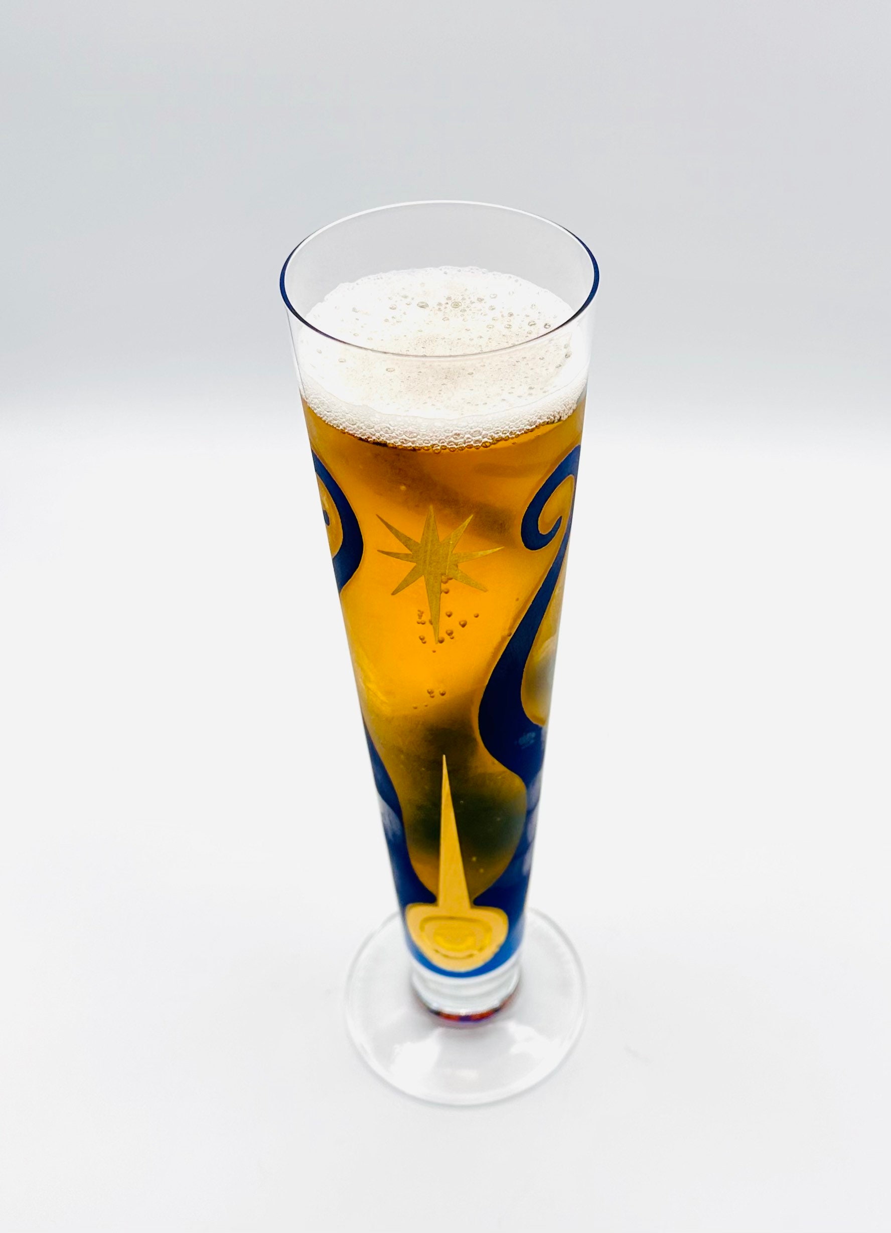 Vintage Ritzenhoff Pilsner Glass / Designed and Handpainted by - Etsy