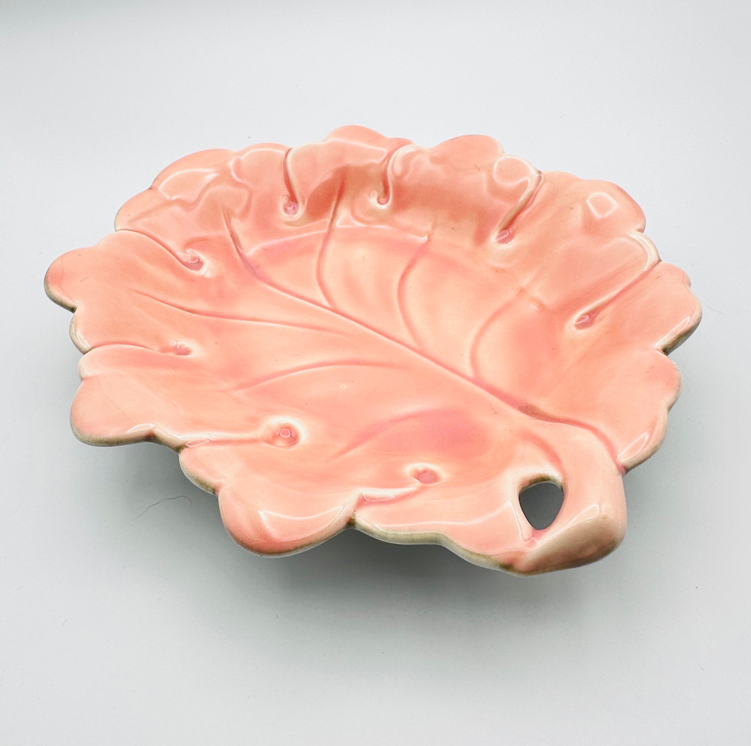 1950s Harold Johnson California Pottery Coral Leaf Bowl Vintage Mid ...