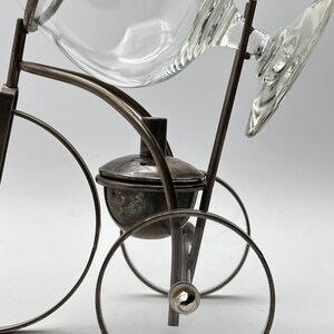 Unique Vintage Brandy Warmer With Tricycle Holder and Snifter Glass ...