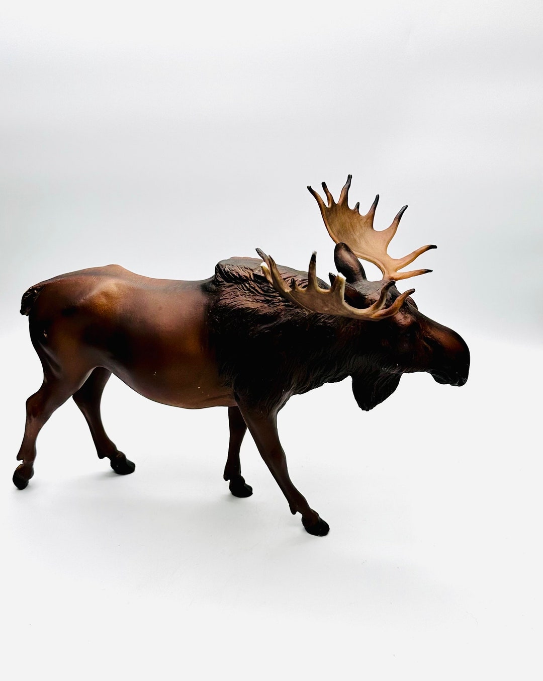 Vintage Breyer Molding Co Bull Moose Model 70 Dark Brown 1969-1980 ...