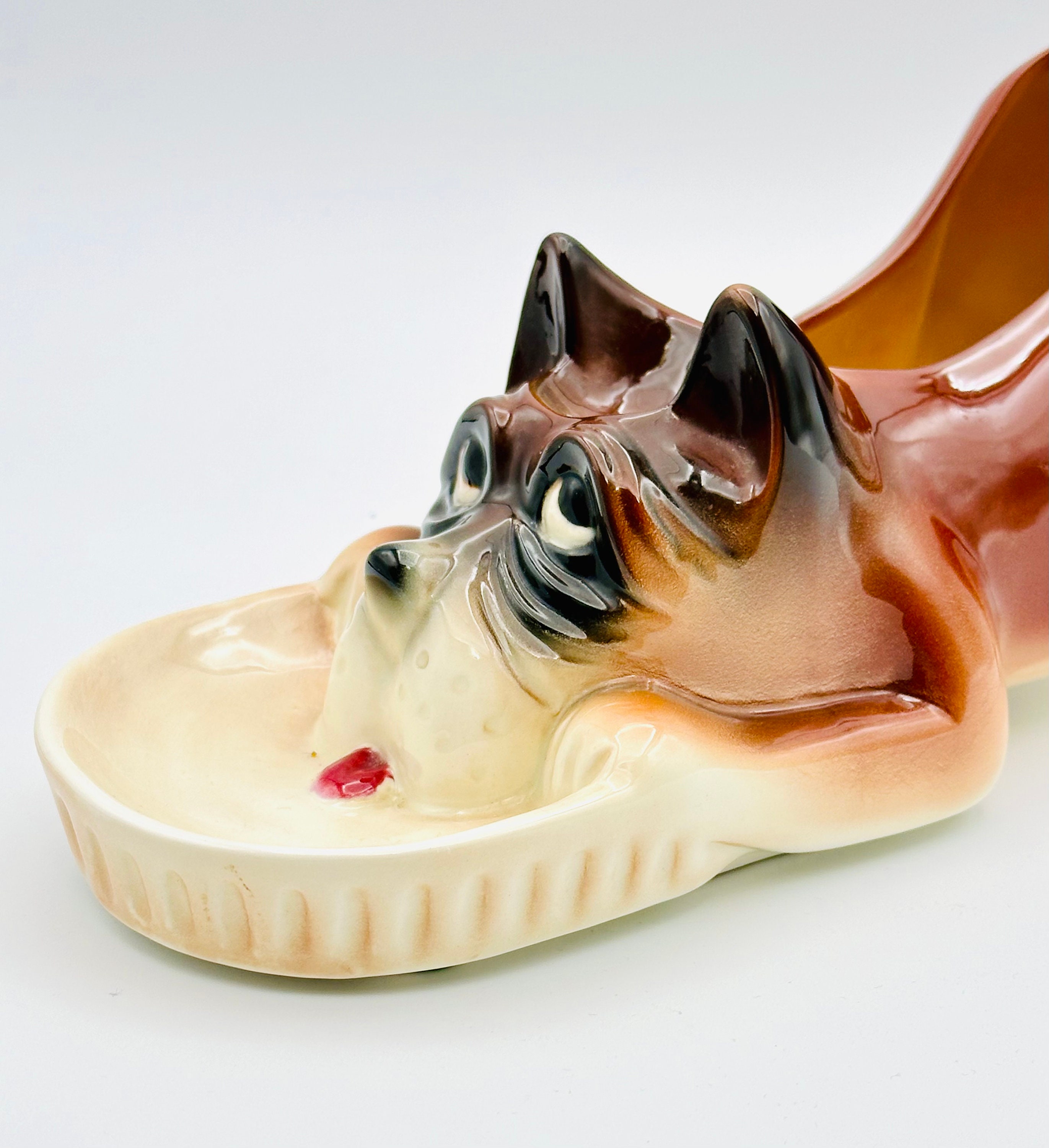 Vintage Mccoy Pottery Swank Dog Dresser Caddy Mid-century Ceramic ...