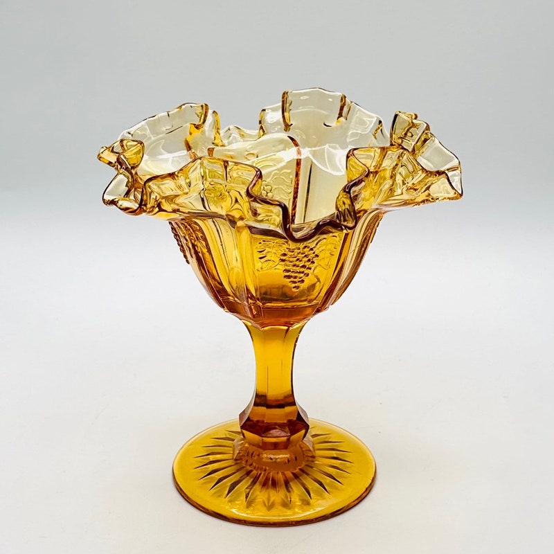 Fenton Compote Dish - Etsy