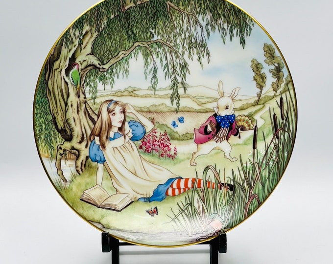 Vintage George Boyer Limoges Porcelain Plate - Alice and the White ...