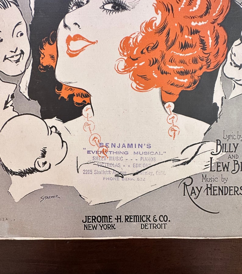 Antique Sheet Music 1925 Dont Bring Lulu Song and Ukelele - Etsy