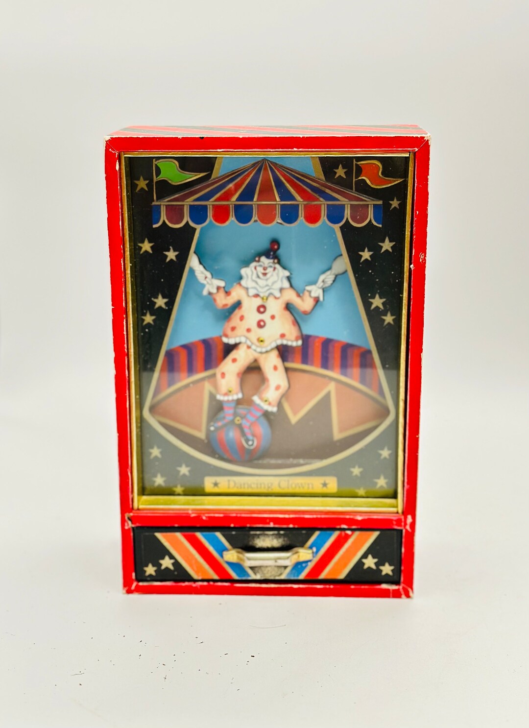 Vintage Circus Dancing Clown Jewelry Music Box the - Etsy